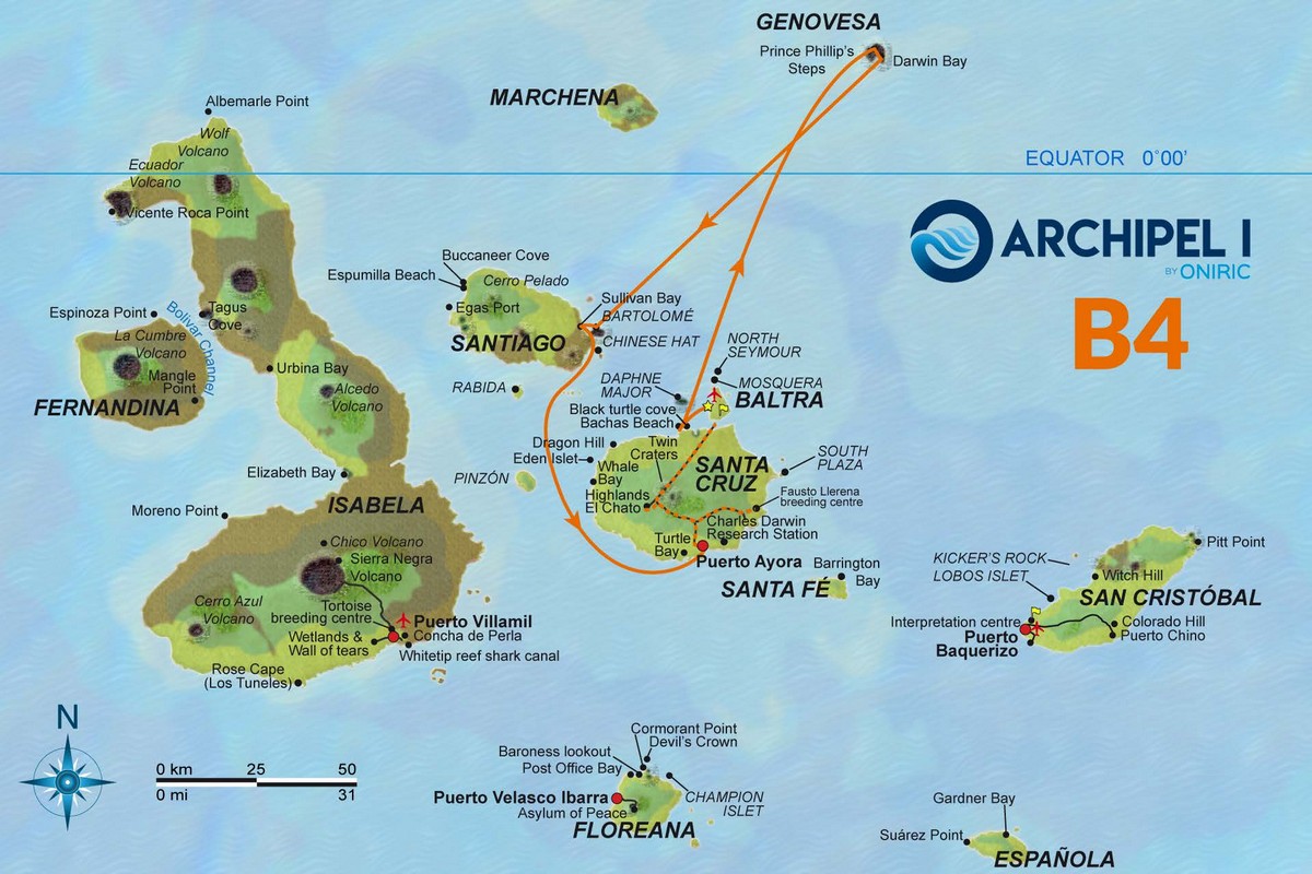 Archipel I: A comfortable 16 passenger catamaran - Galapagos Cruises